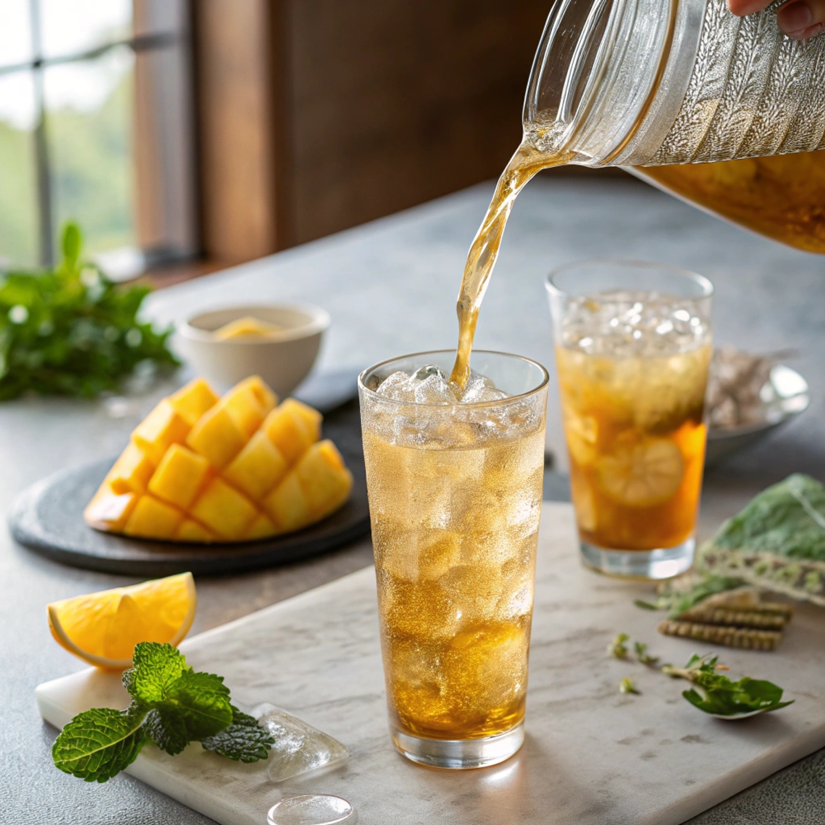 Delicious Mango Iced Tea