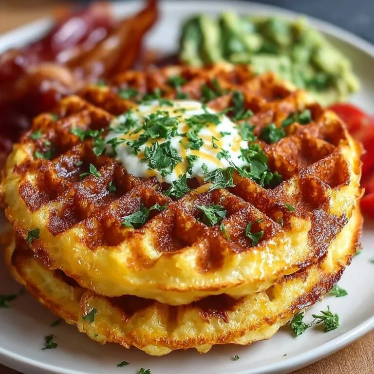 Easy Low Carb Chaffle with Egg and Cheese