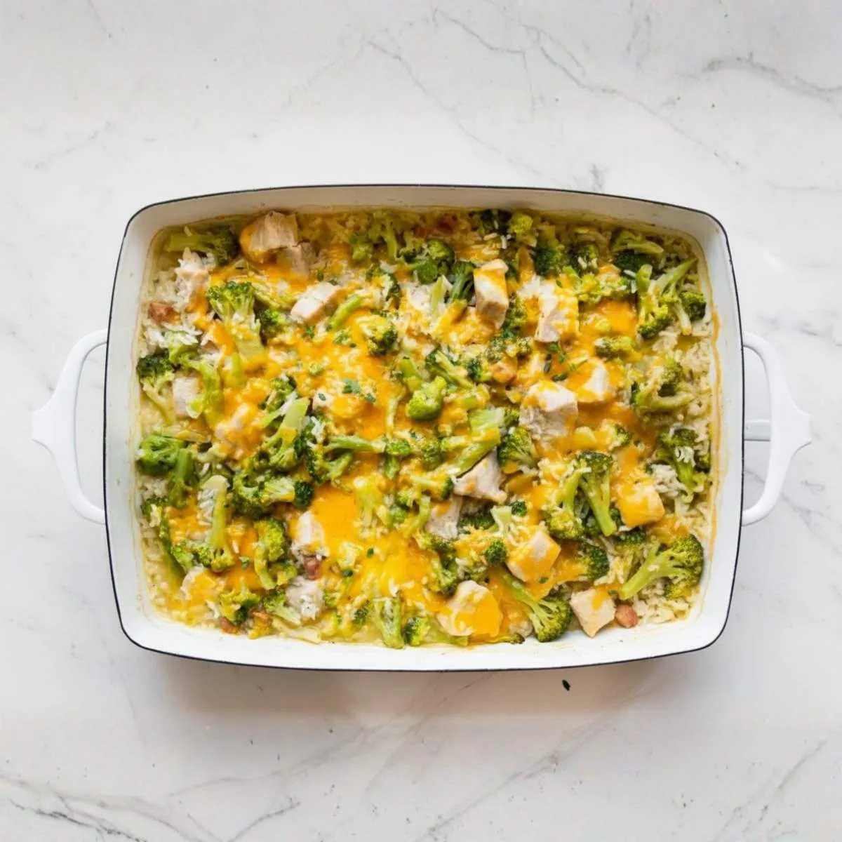 Easy Chicken Broccoli Rice Casserole (One-Dish Dinner)